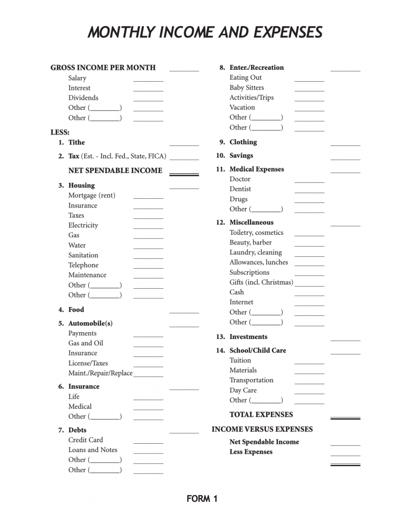Download Monthly Expense Report Form | PDF | FreeDownloads.net