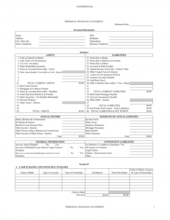 Download Personal Financial Balance Sheet Template | Excel | PDF | RTF ...