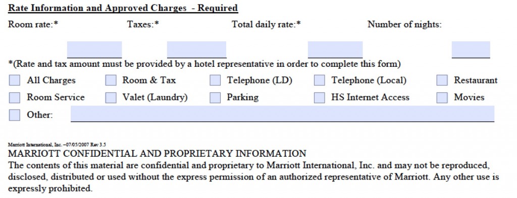 Download Marriott Credit Card Authorization Form Template | PDF ...